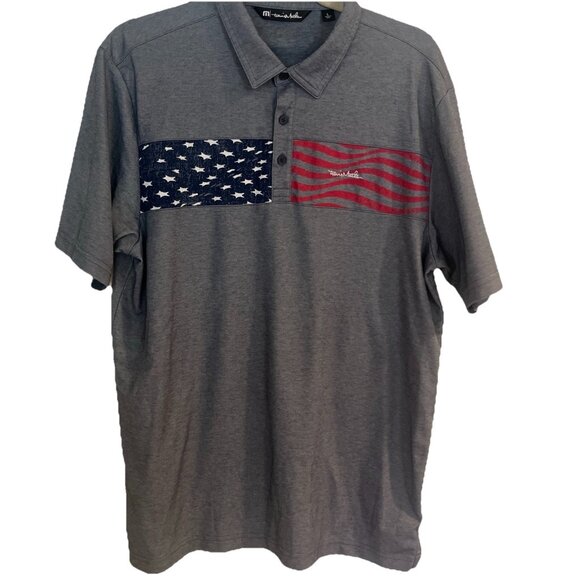 Travis Mathew | Shirts | Travis Mathew American Flag Stars Stripes Golf ...